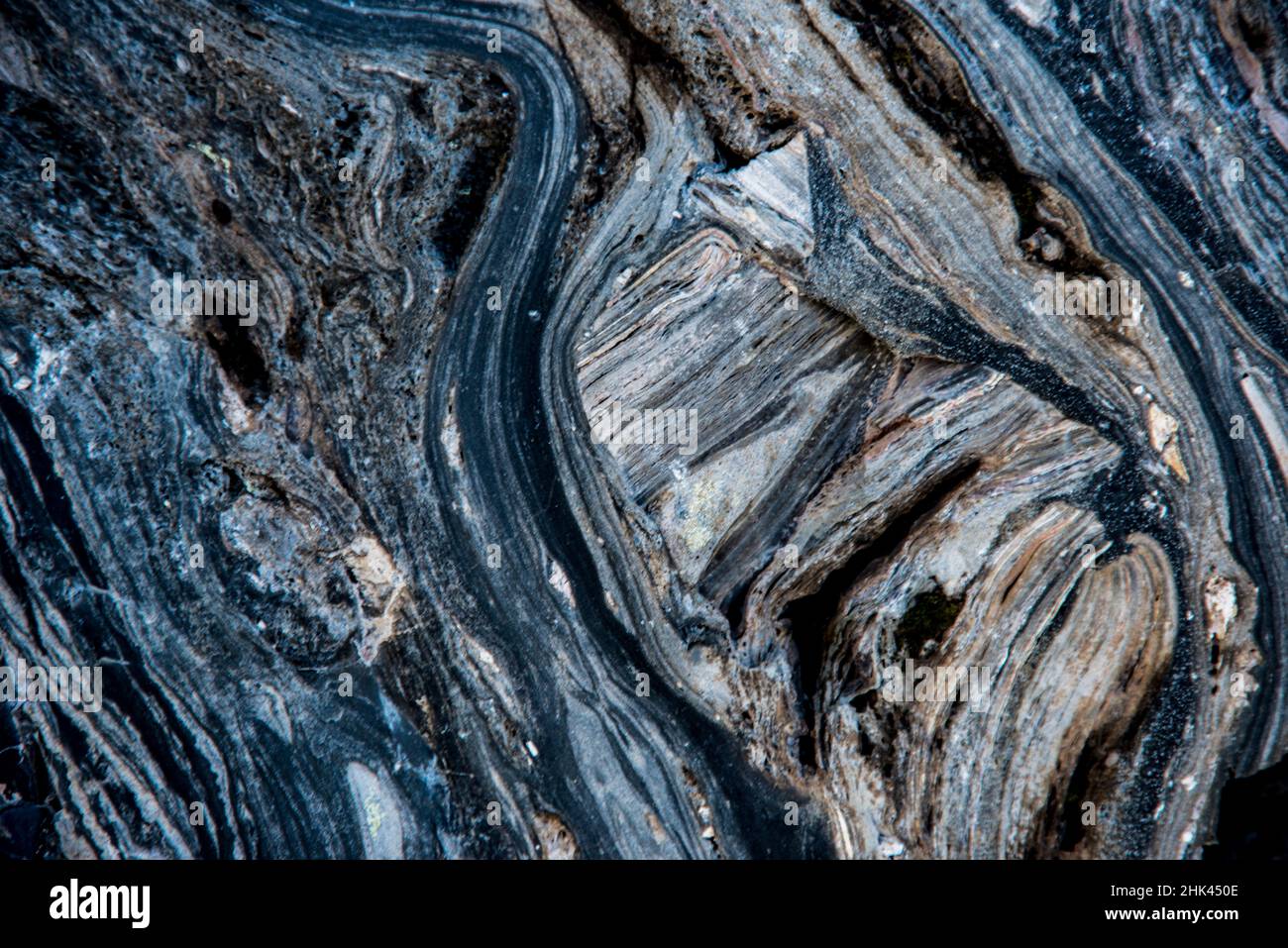 USA, Oregon. Patterns of obsidian flowing around pumice Stock Photo - Alamy