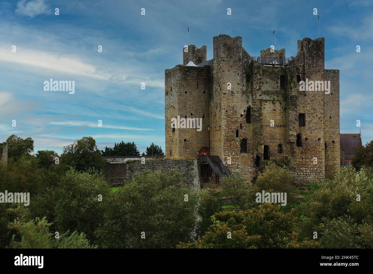 Dunmoe Castle in Navan, An Uaimh, eine Stadt der Grafschaft Meath in ...