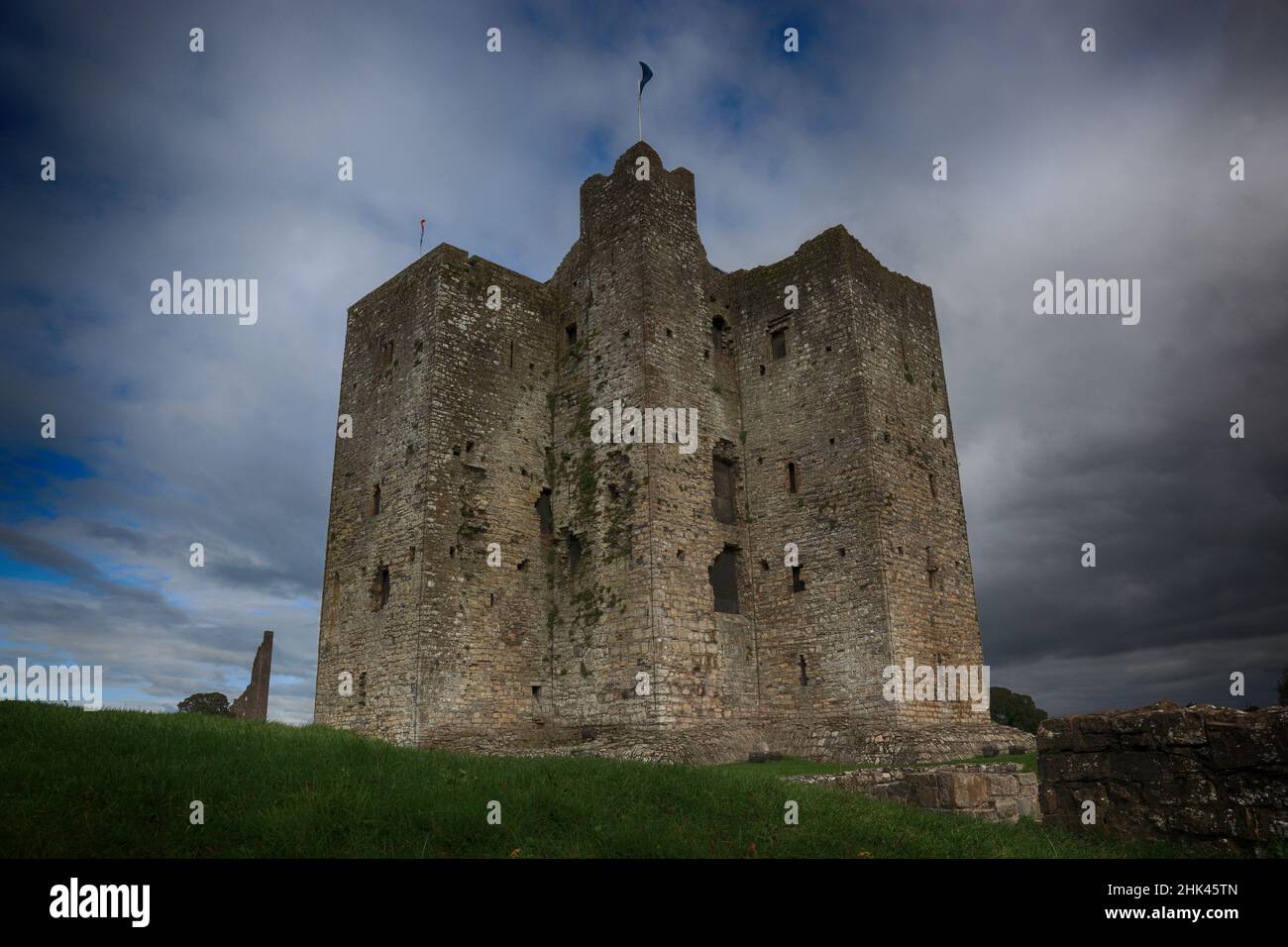 Dunmoe Castle in Navan, An Uaimh, eine Stadt der Grafschaft Meath in ...