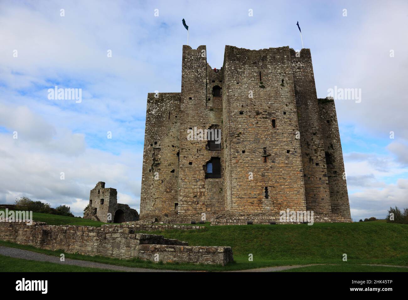 Dunmoe Castle in Navan, An Uaimh, eine Stadt der Grafschaft Meath in ...