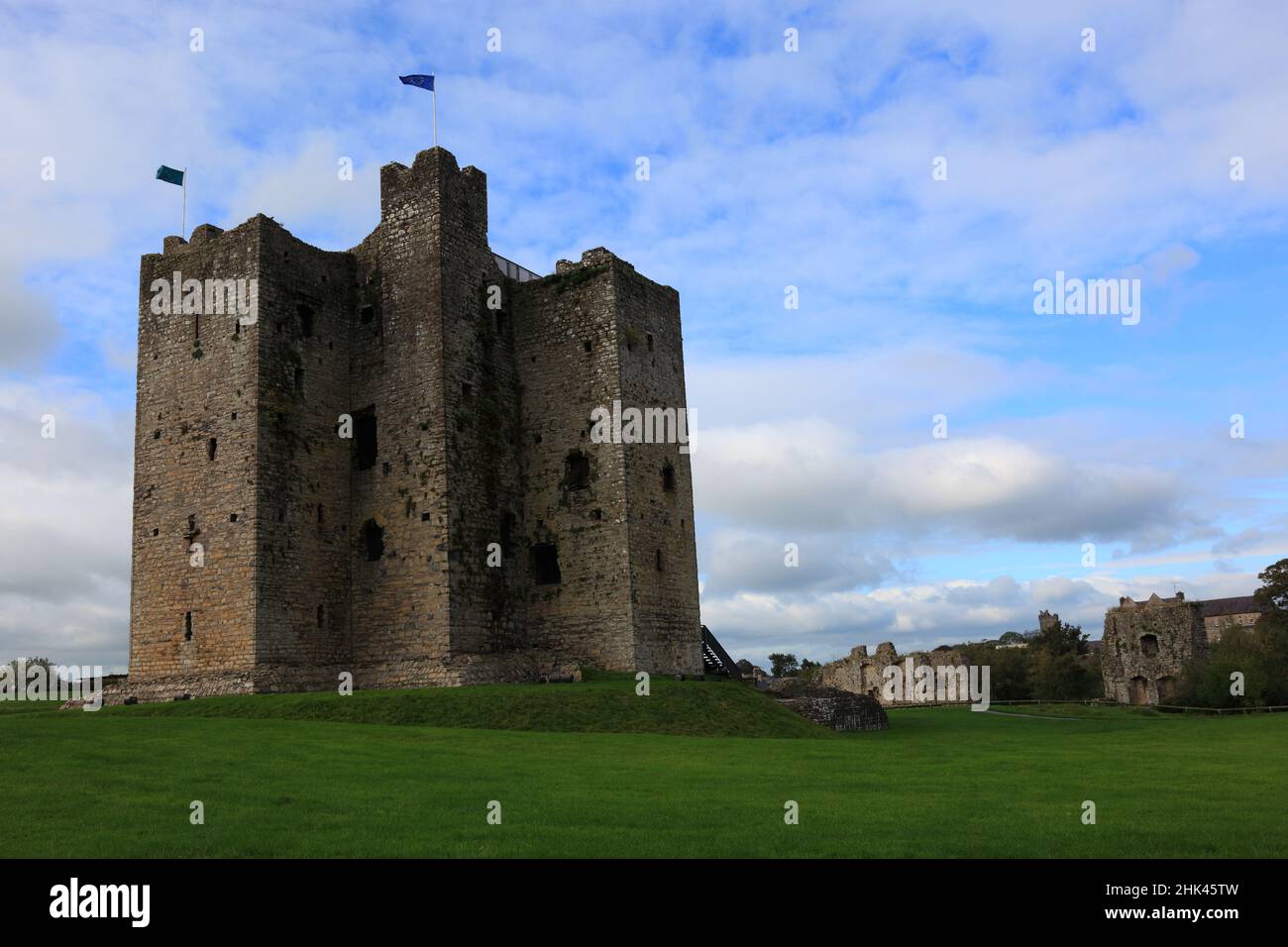 Dunmoe Castle in Navan, An Uaimh, eine Stadt der Grafschaft Meath in ...