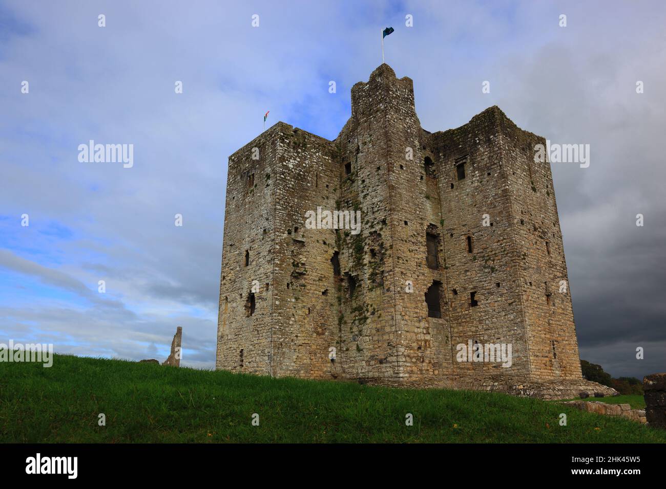 Dunmoe Castle in Navan, An Uaimh, eine Stadt der Grafschaft Meath in ...