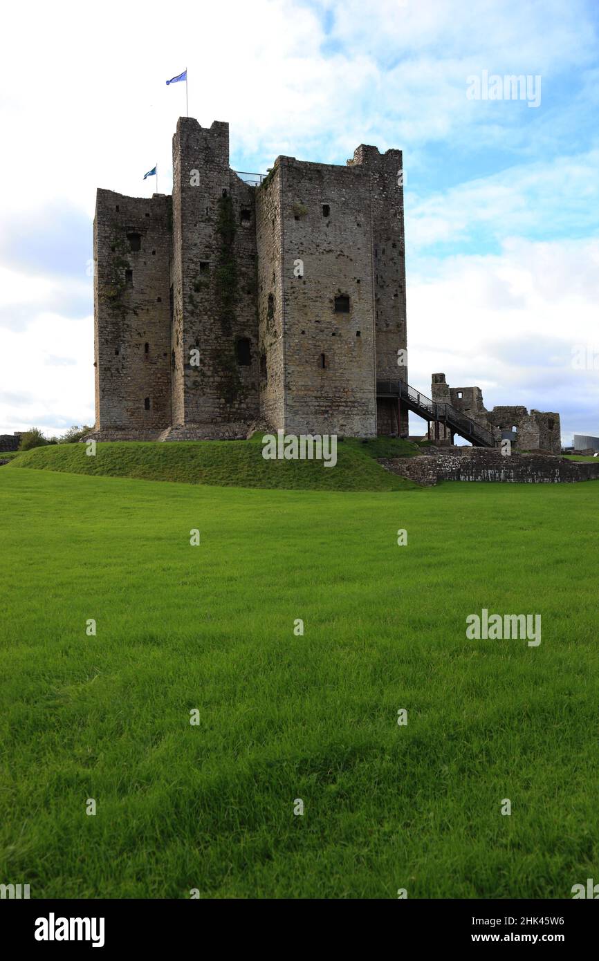 Dunmoe Castle in Navan, An Uaimh, eine Stadt der Grafschaft Meath in ...