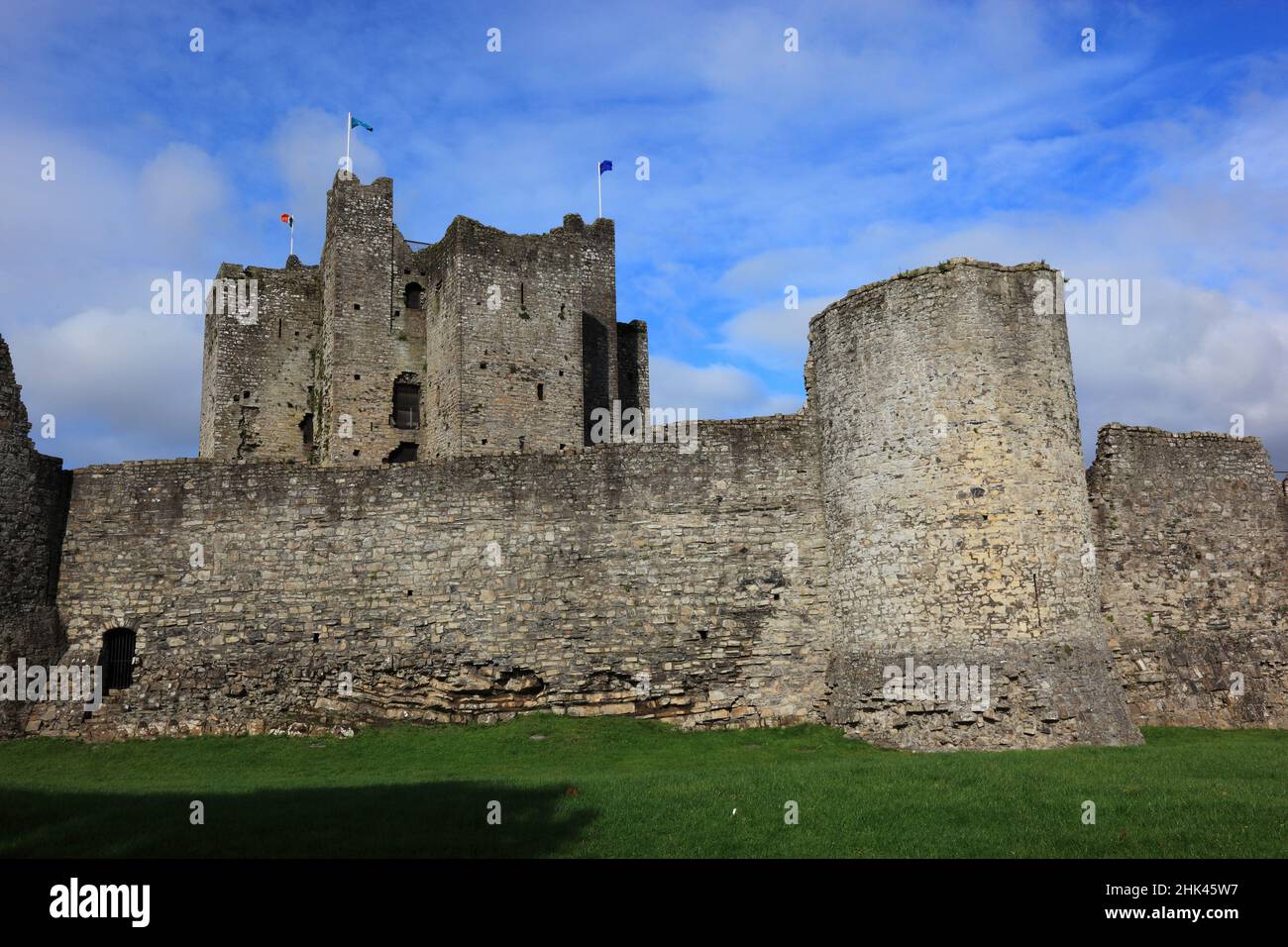 Dunmoe Castle in Navan, An Uaimh, eine Stadt der Grafschaft Meath in ...