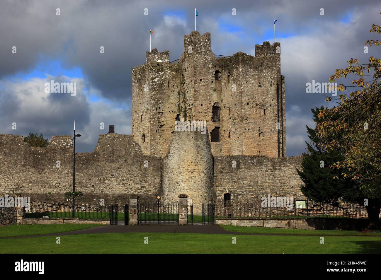 Dunmoe Castle in Navan, An Uaimh, eine Stadt der Grafschaft Meath in ...