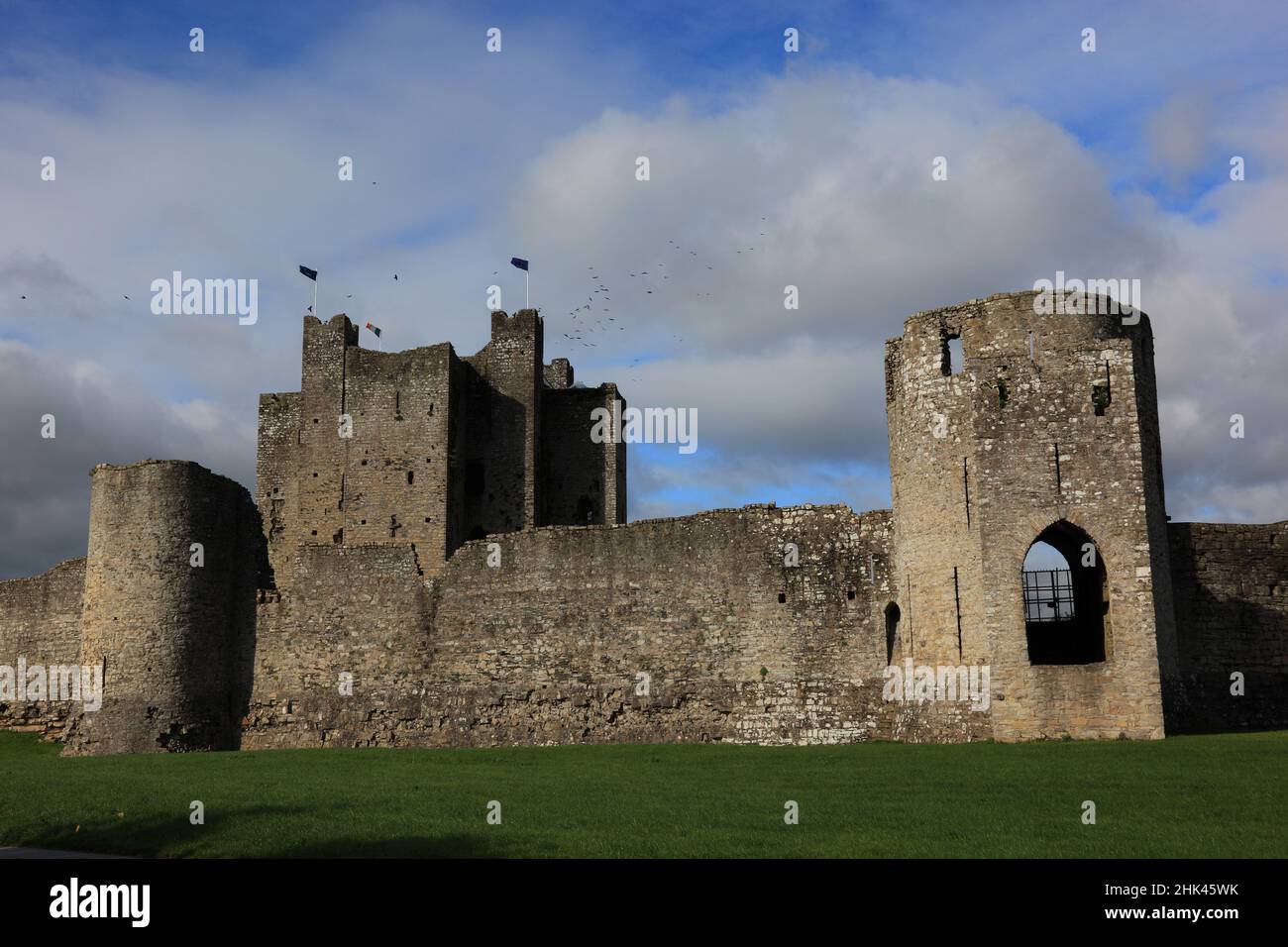 Dunmoe Castle in Navan, An Uaimh, eine Stadt der Grafschaft Meath in ...