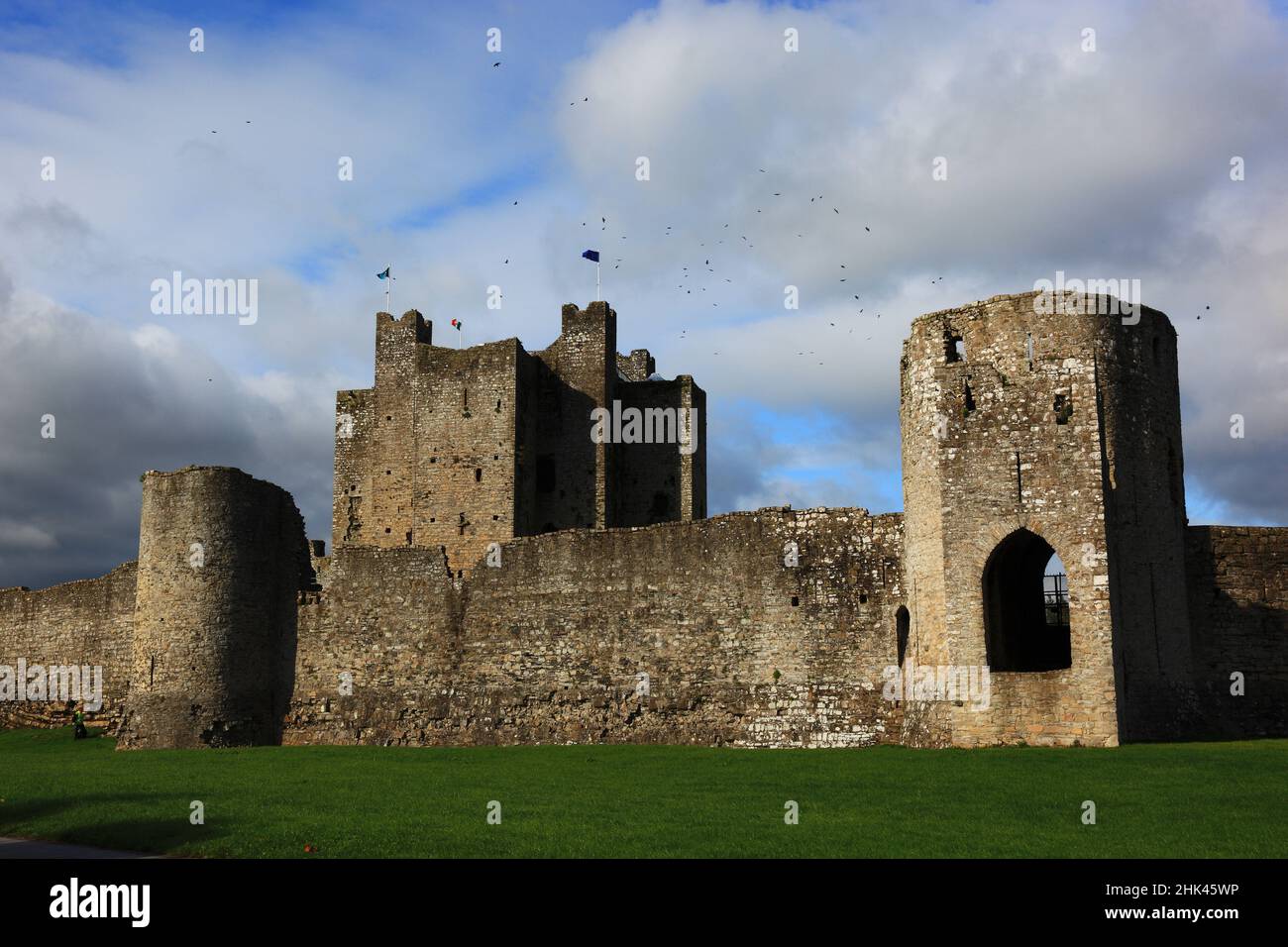 Dunmoe Castle in Navan, An Uaimh, eine Stadt der Grafschaft Meath in ...