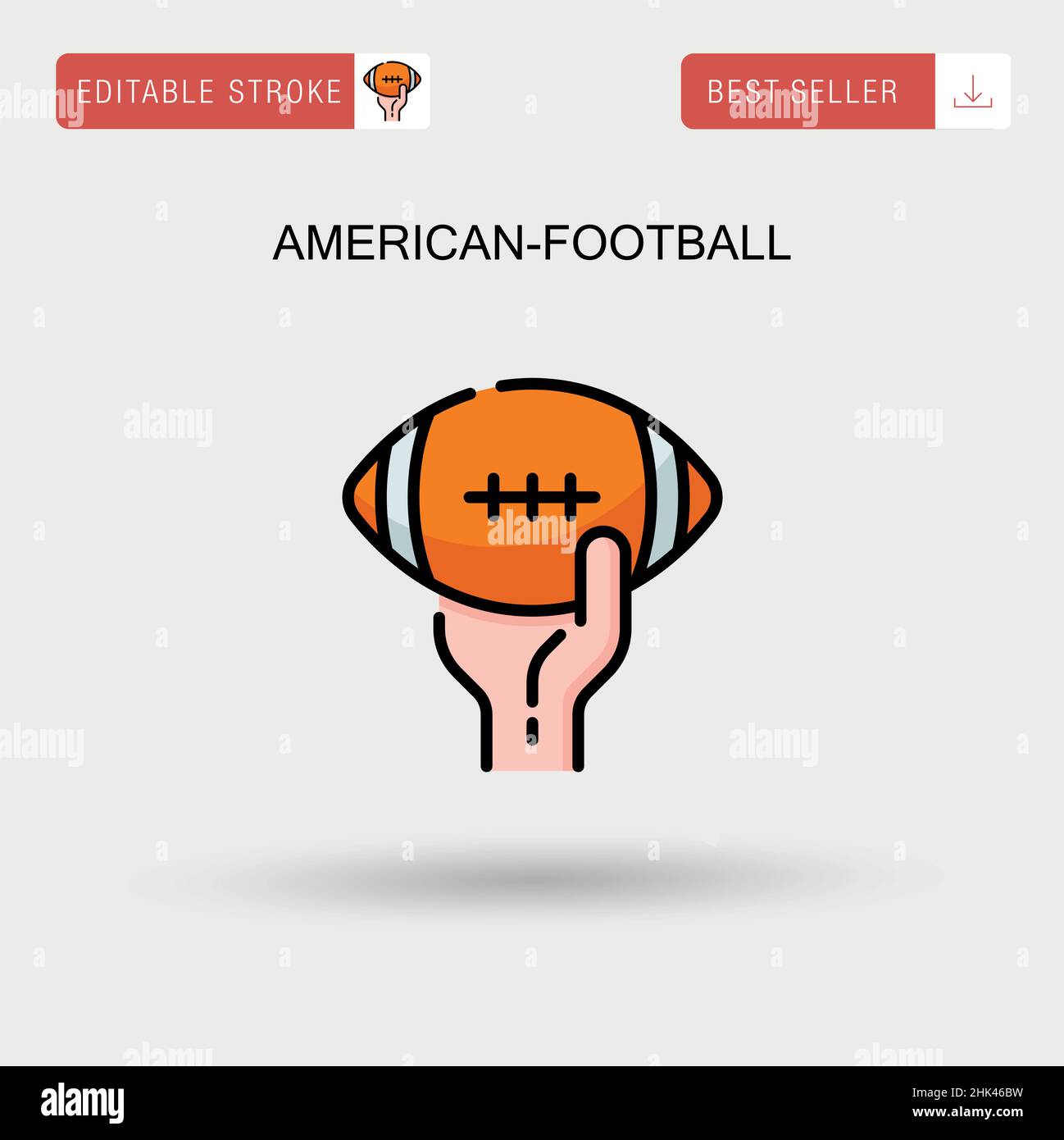 American footballer black background Stock Vector Images - Alamy