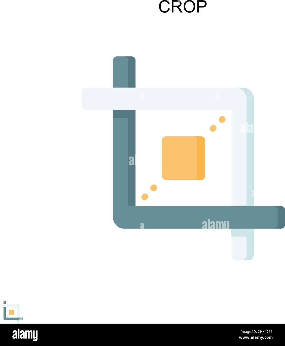 Crop Simple vector icon. Illustration symbol design template for web ...