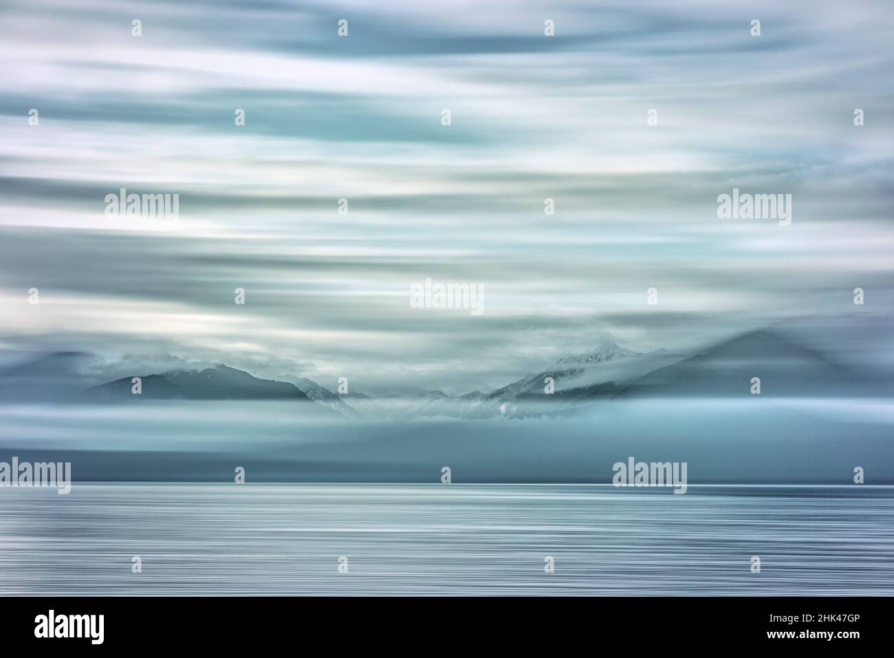 USA, Washington, Seabeck.Motion blur seascape - Washington, Seabeck ...