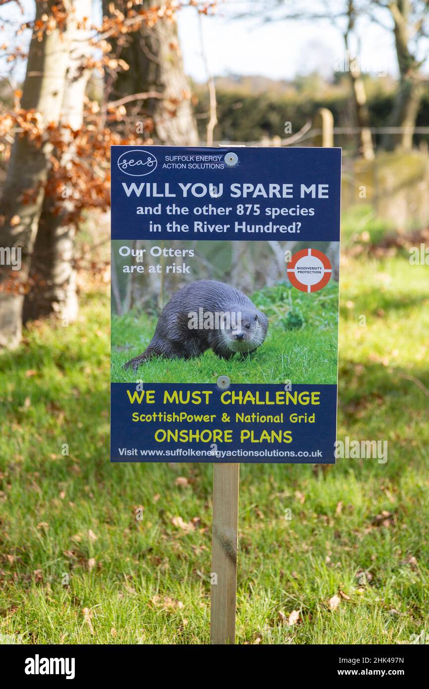Campaign poster opposing Scottish Power and National Grid onshore ...