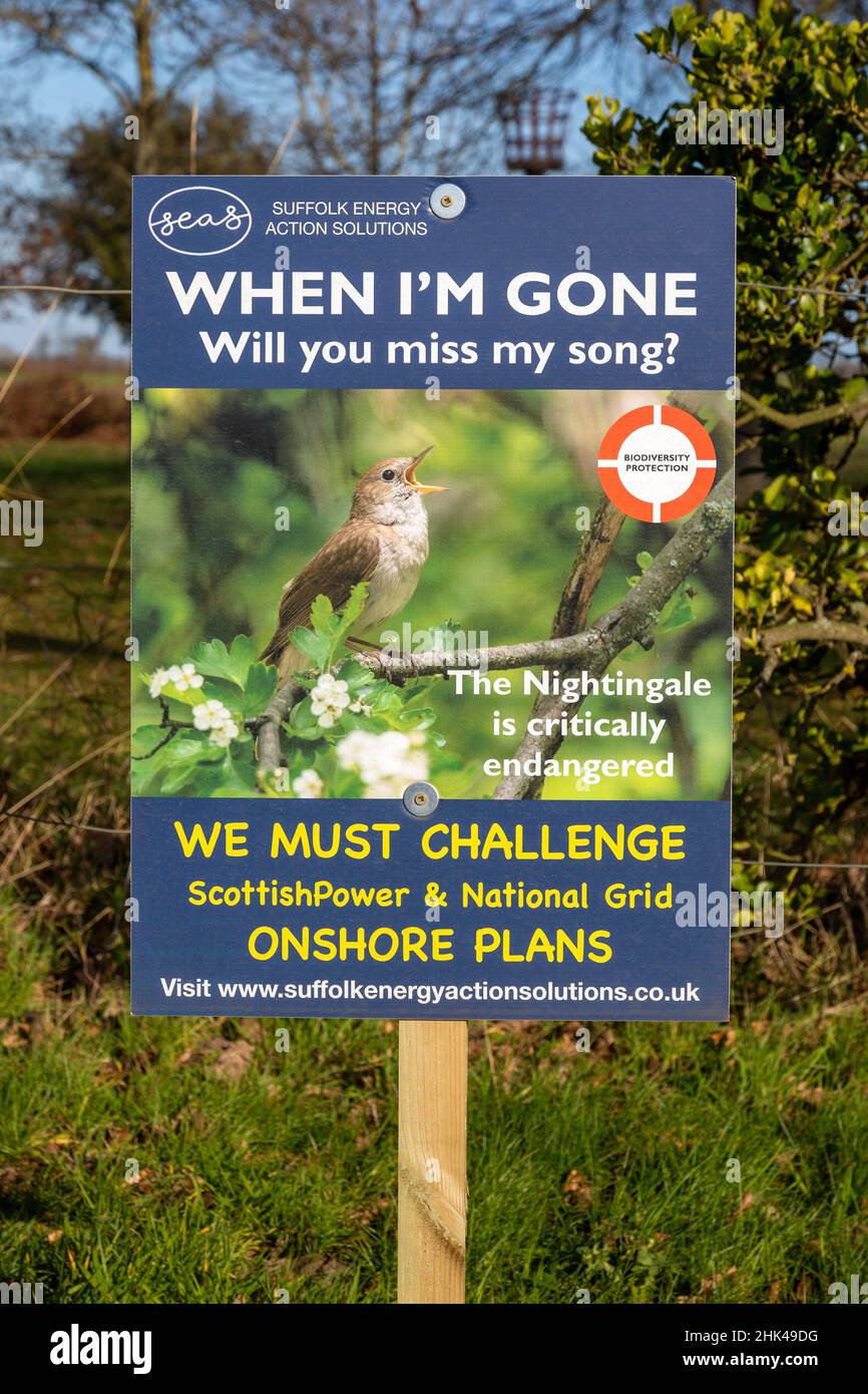 Campaign poster opposing Scottish Power and National Grid onshore ...