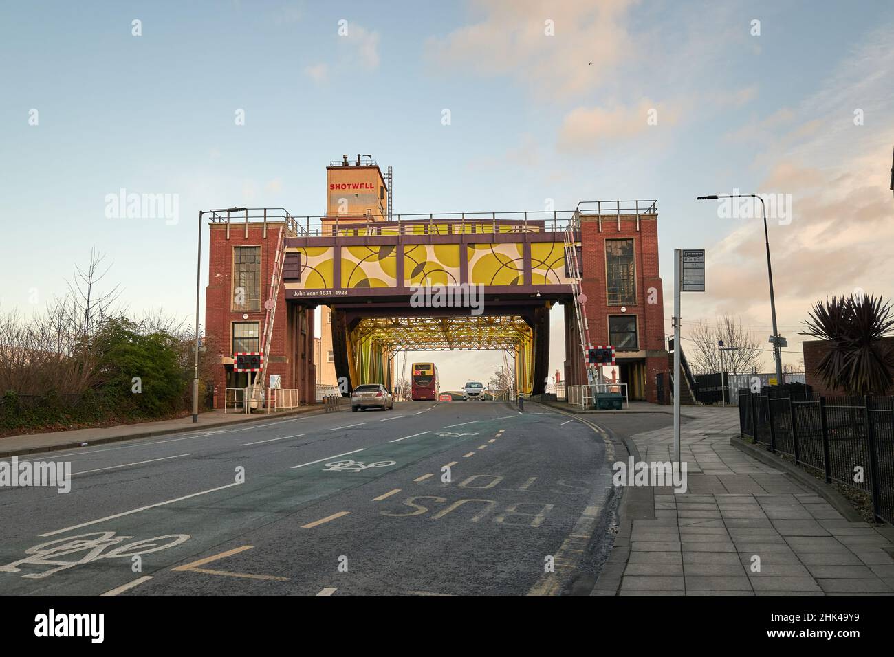 Unique river bridge in Hull, Yorkshire, UK Stock Photo - Alamy