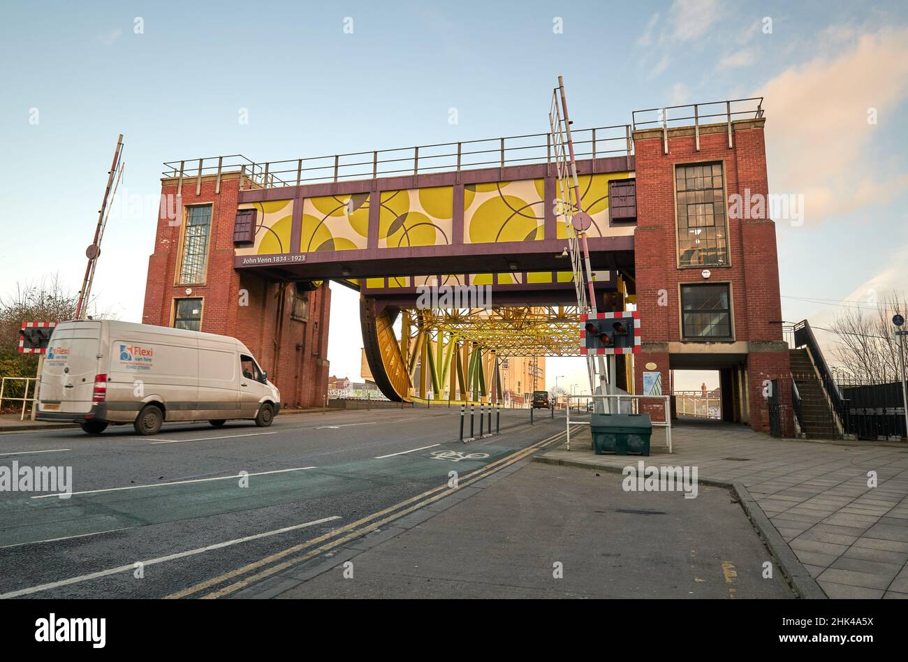 Unique river bridge in Hull, Yorkshire, UK Stock Photo - Alamy