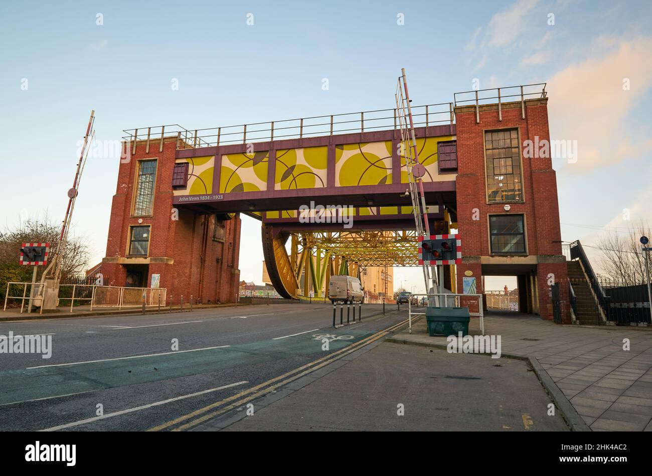 Unique river bridge in Hull, Yorkshire, UK Stock Photo - Alamy