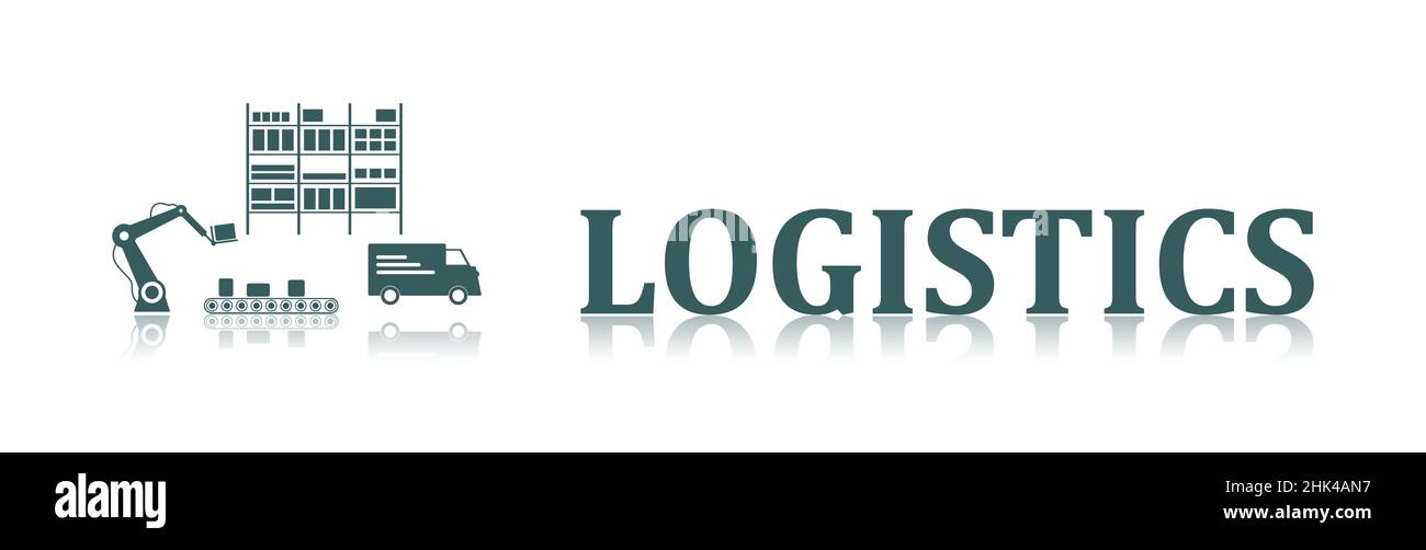 Illustration of a logistics concept Stock Photo - Alamy