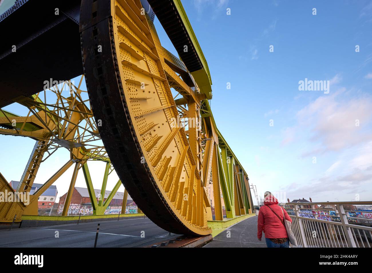 Unique river bridge in Hull, Yorkshire, UK Stock Photo - Alamy