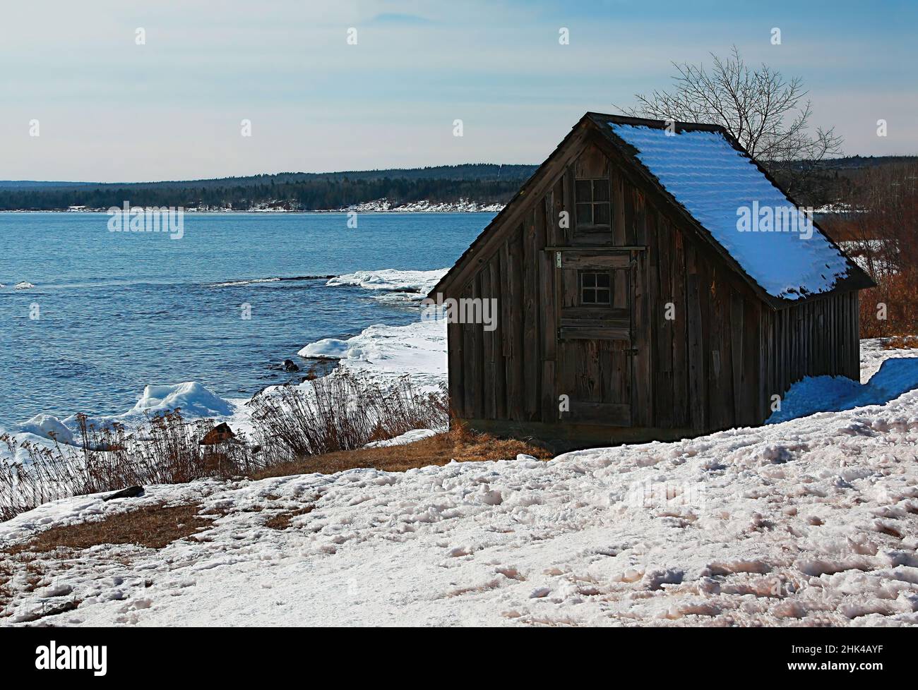 Stoney Point Cabin on Lake Superior in Duluth, Minnesota USA Stock ...