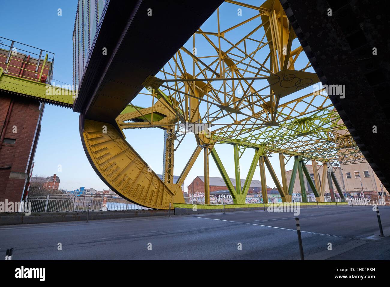 Unique river bridge in Hull, Yorkshire, UK Stock Photo - Alamy