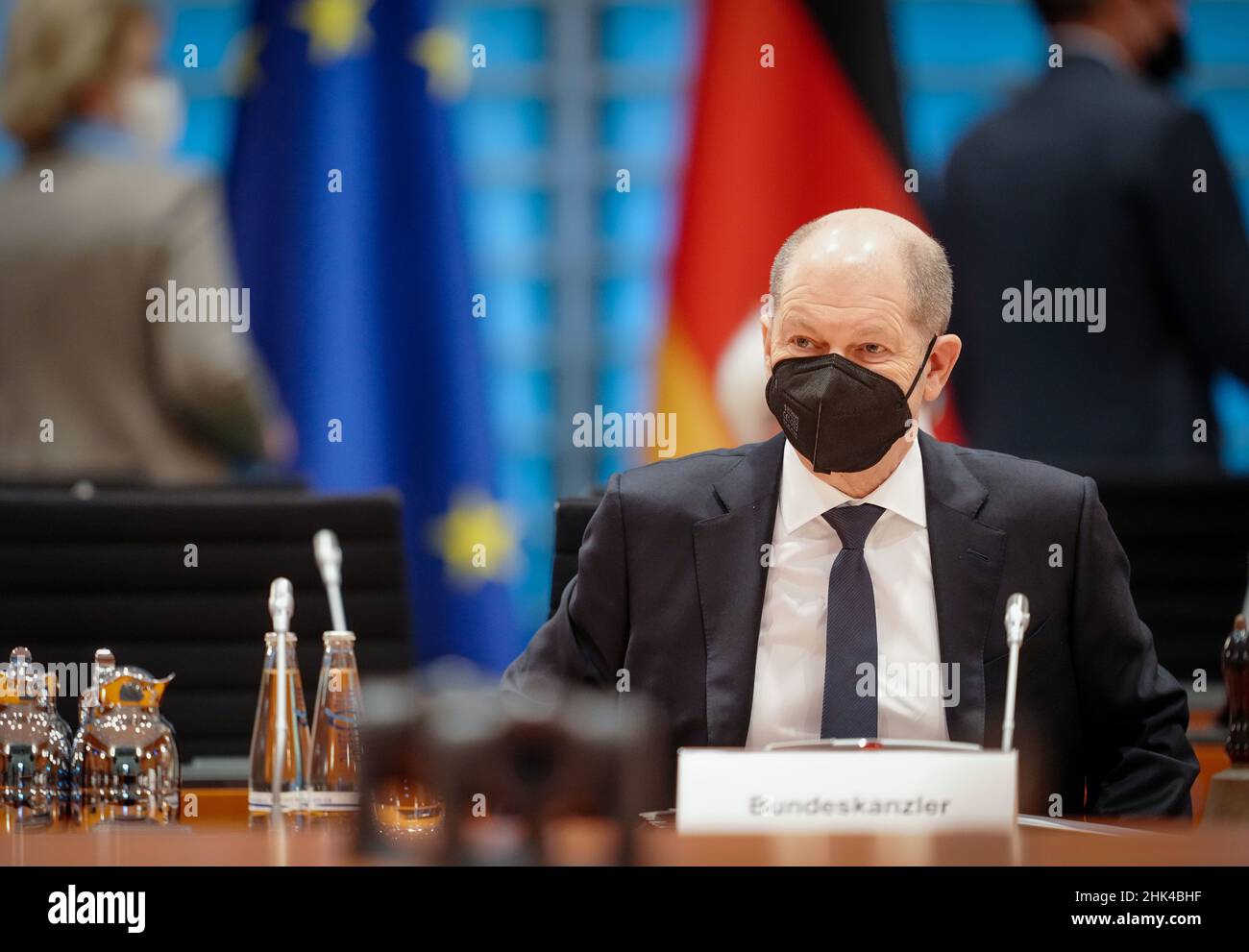 Berlin, Germany. 02nd Feb, 2022. Chancellor Olaf Scholz (SPD) attends ...