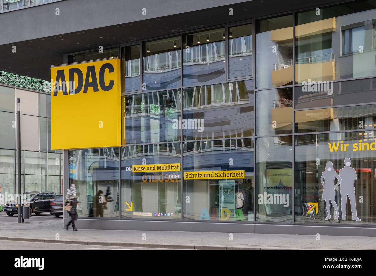 front of the local ADAC office. ADAC is Europe's largest association ...