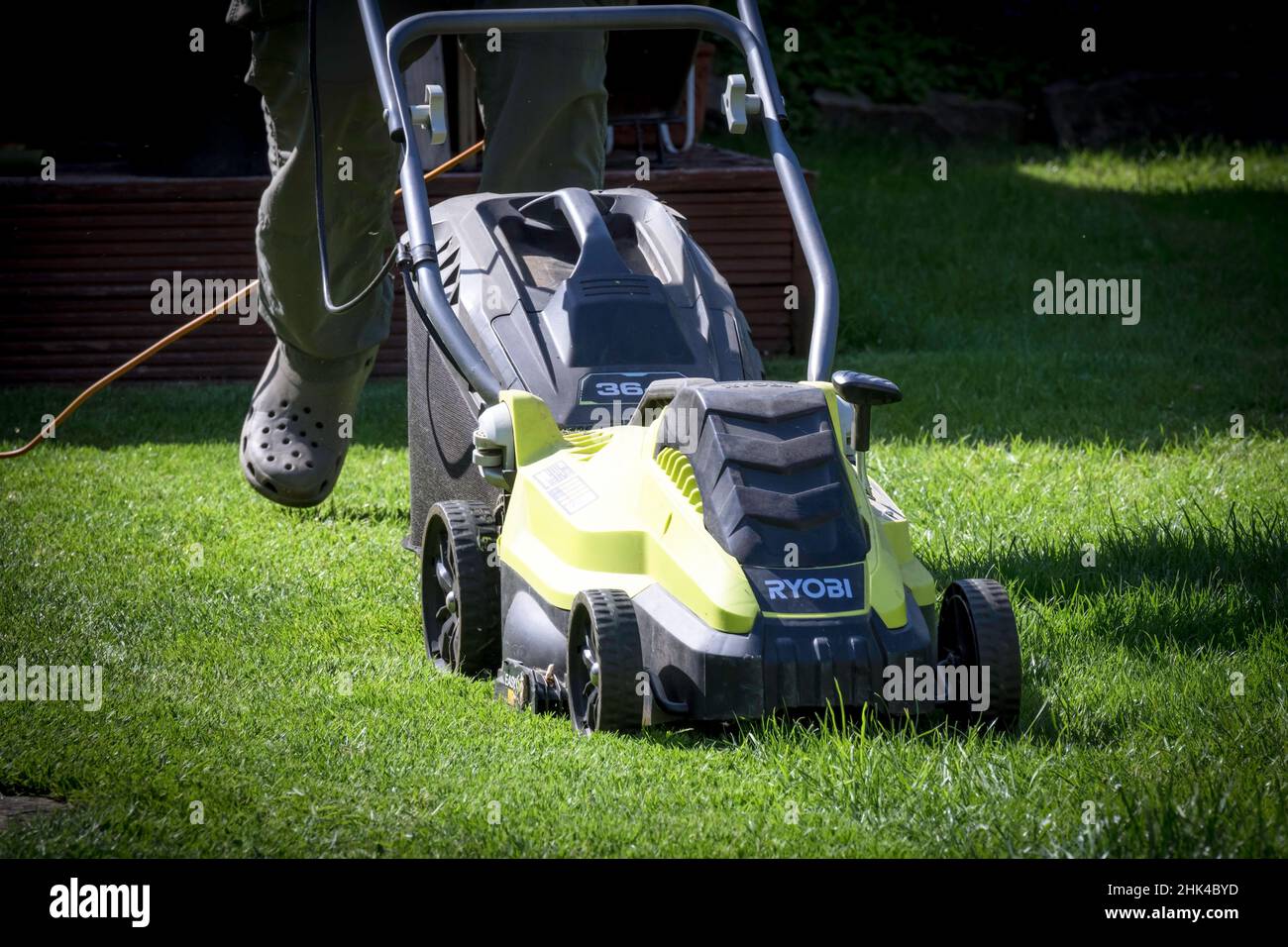 Busy mowing grass hi-res stock photography and images - Alamy