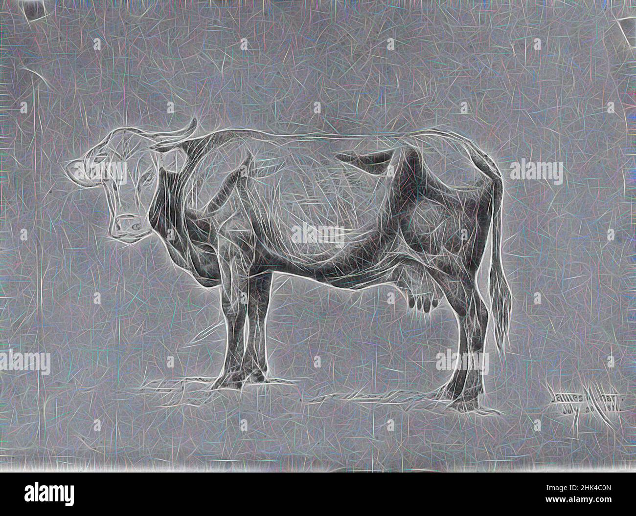 Inspired by Cow - A Study, James McDougal Hart, American, born Scotland ...