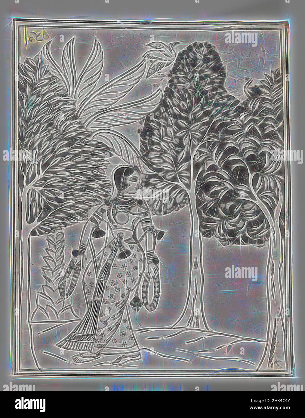 Inspired by Kamod Ragini, Mughal, Ink on paper, Rajasthan, India, 1605 ...