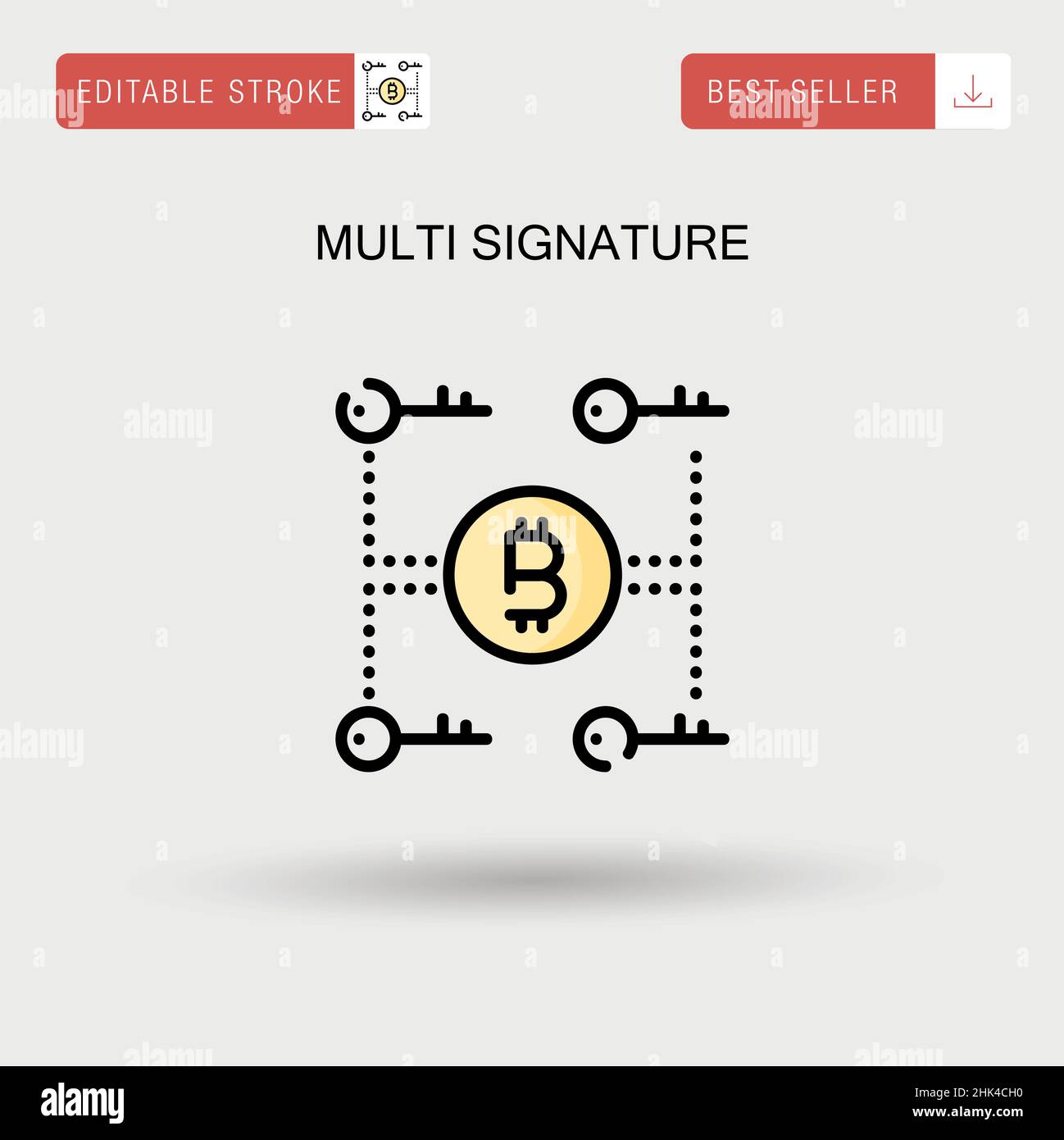 Multi signature Simple vector icon Stock Vector Image & Art - Alamy