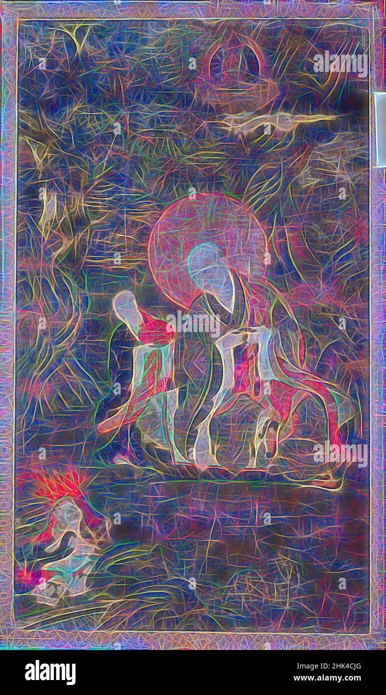 Inspired by Arhat Kanakavatsa, One of Nine Tibetan Ritual Paintings of ...