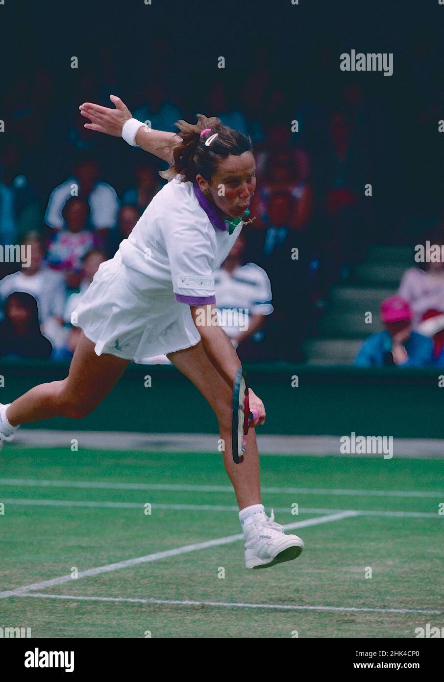 Bulgarian tennis player Katerina Maleeva, Wimbledon, UK 1990s Stock ...