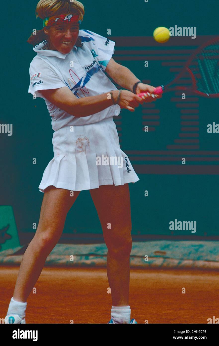 Bulgarian tennis player Magdalena Maleeva, Roland Garros, France 1992 ...