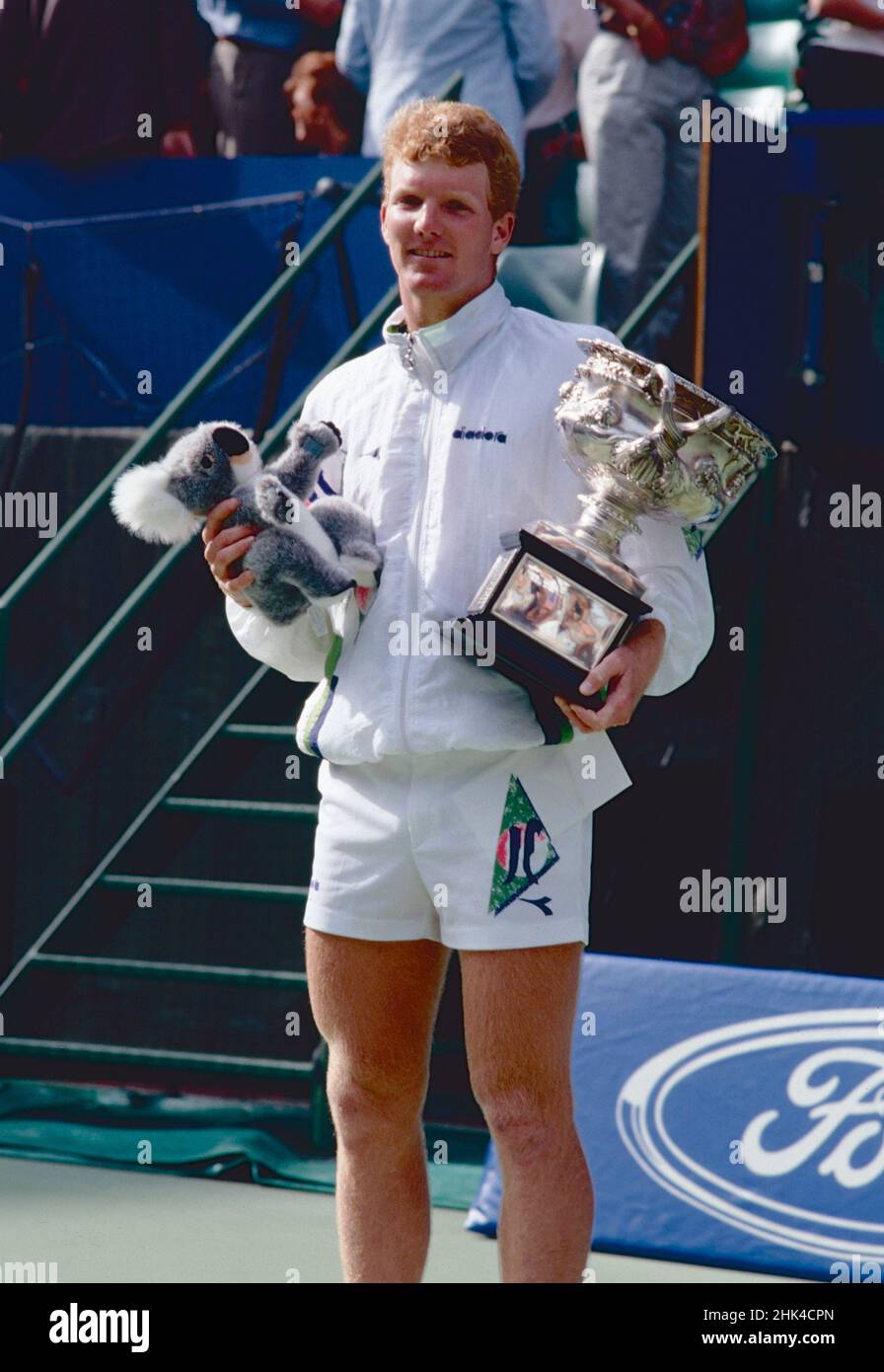 American tennis player Jim Courier, Australian Open 1992 Stock Photo ...