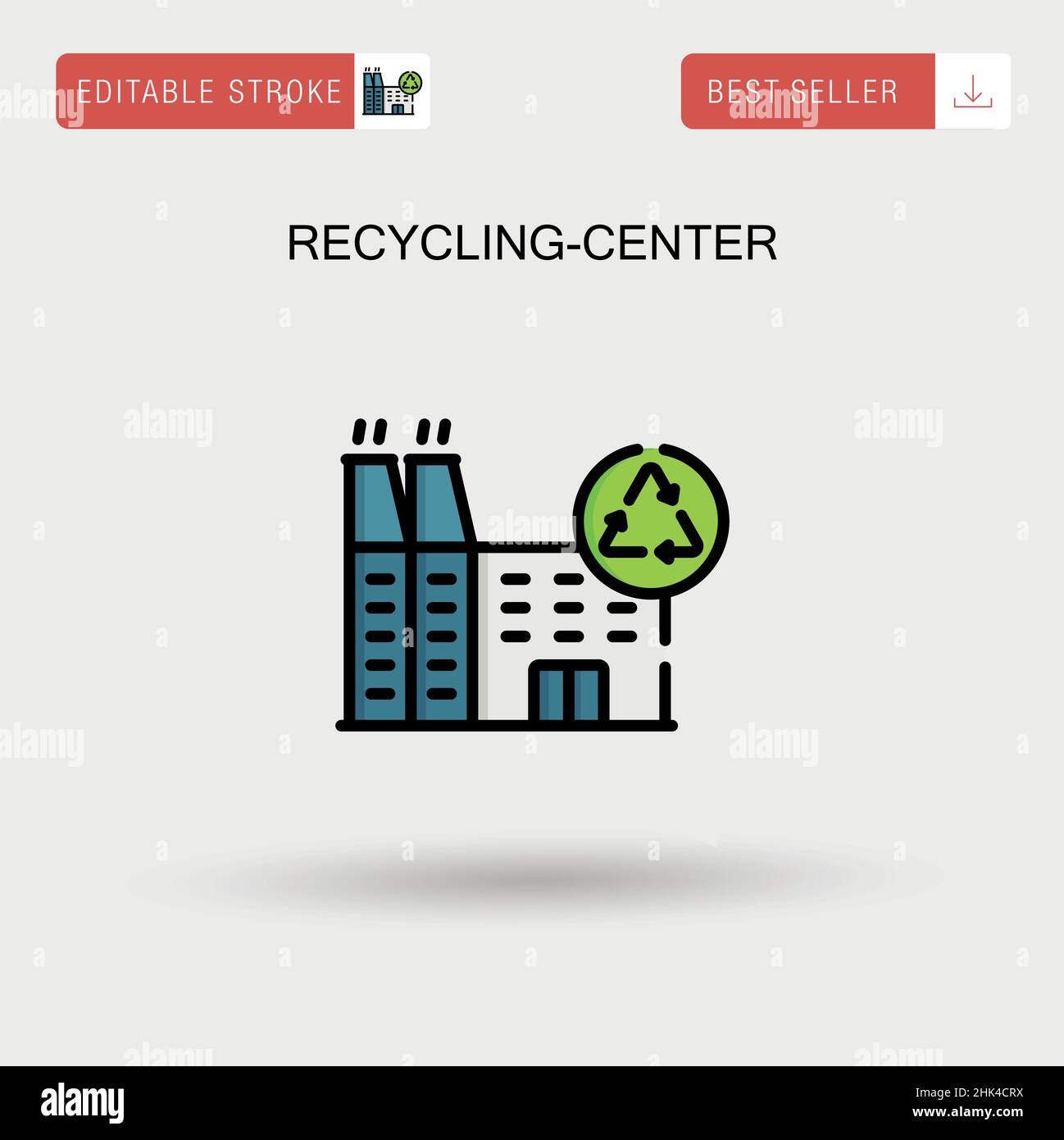 Plastic recycling factory Stock Vector Images - Alamy
