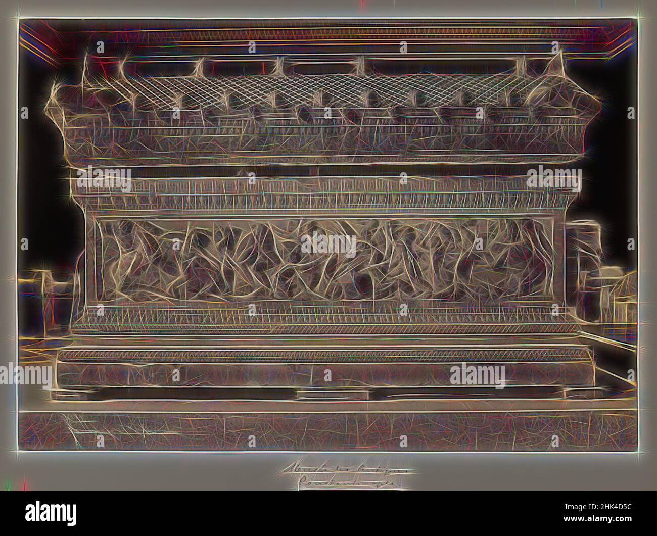 Inspired by Sarcophagus of Alexander, Gelatin silver photograph, ca ...