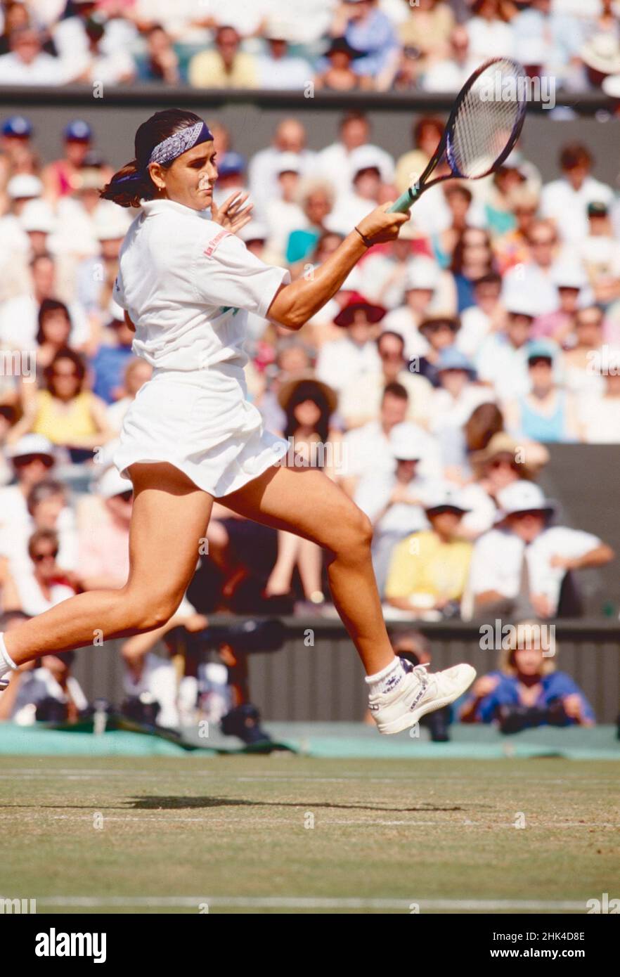 Spanish tennis player and coach Conchita Martinez, Wimbledon, UK 1994 ...