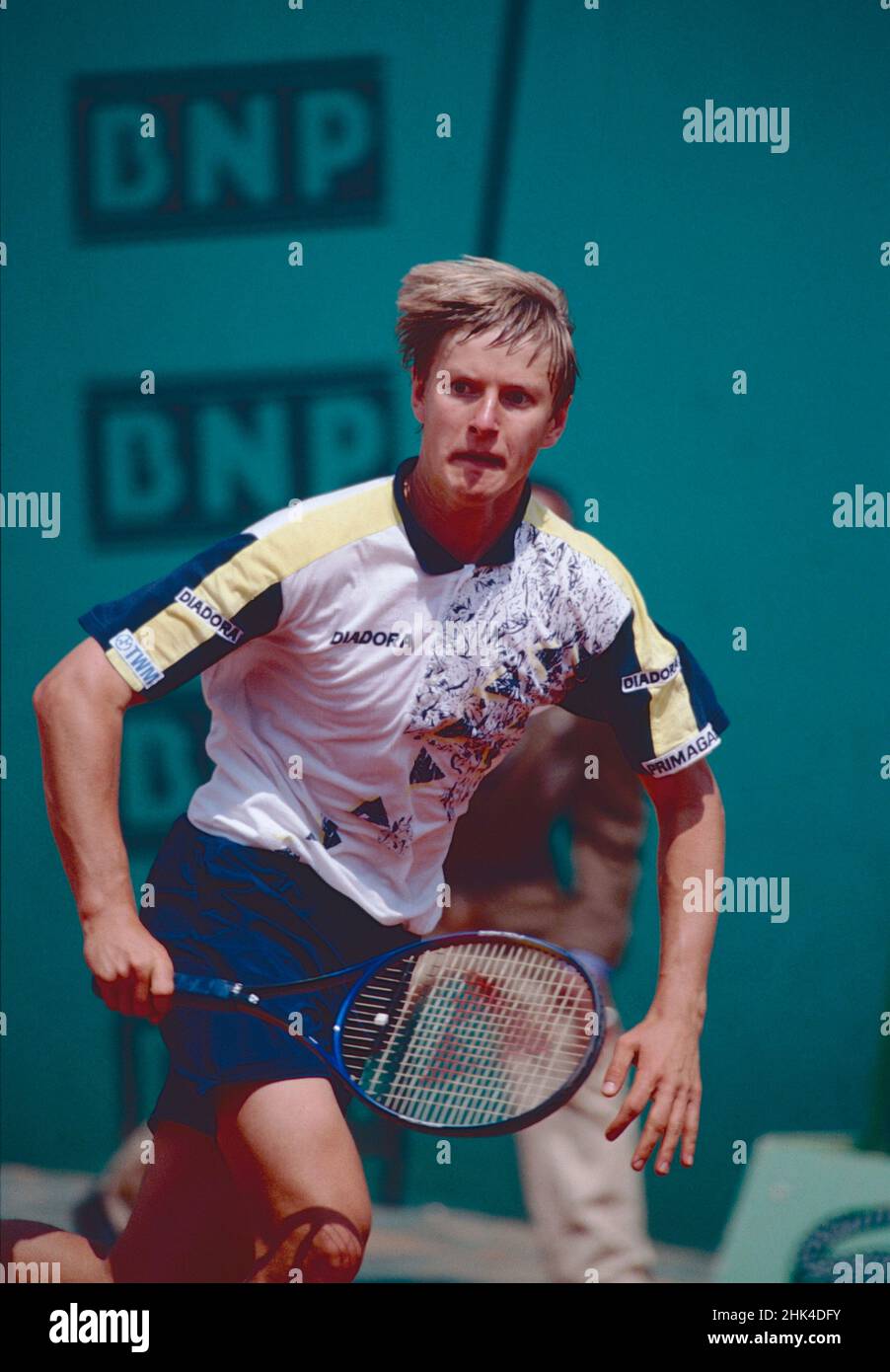 Russian tennis player Yevgeny Kafelnikov, Roland Garros, France 1995 ...