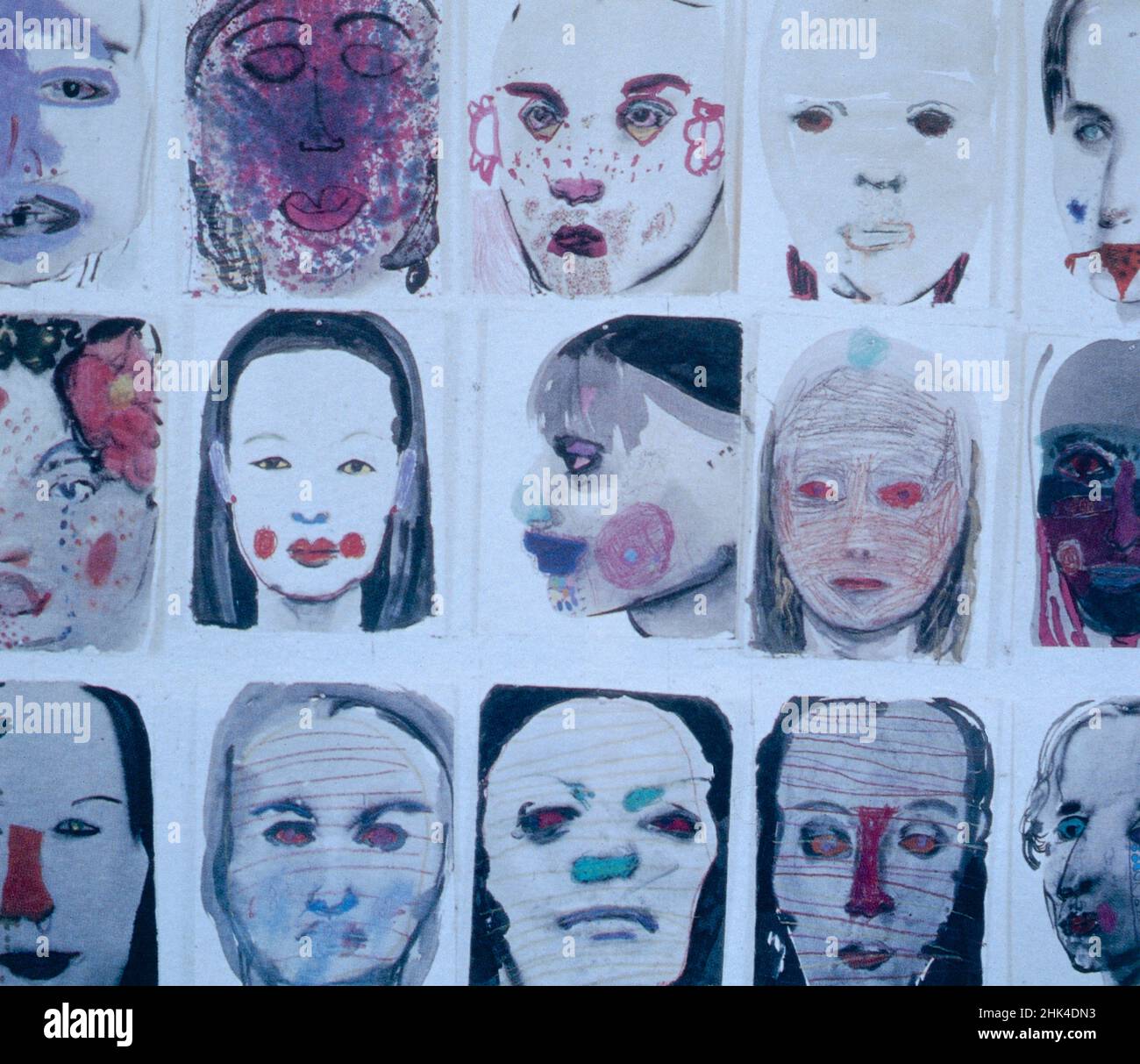 Underground, artwork by South African artist Marlene Dumas, 1994 Stock ...