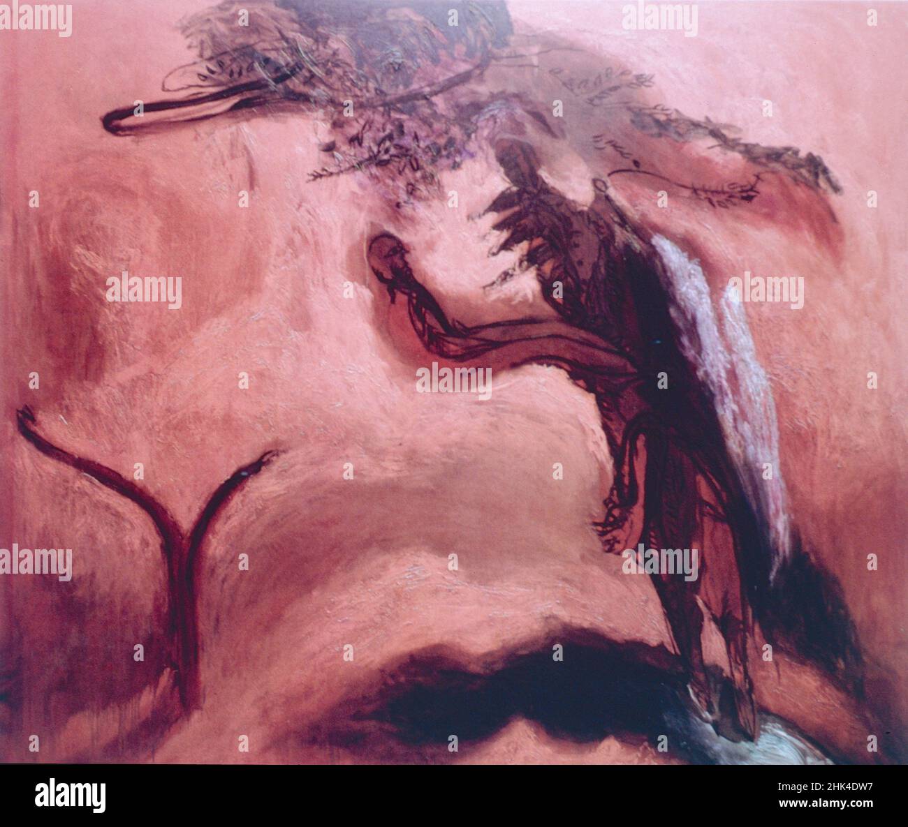 Painting by French contemporary artist Gerard Garouste, 1980s Stock ...