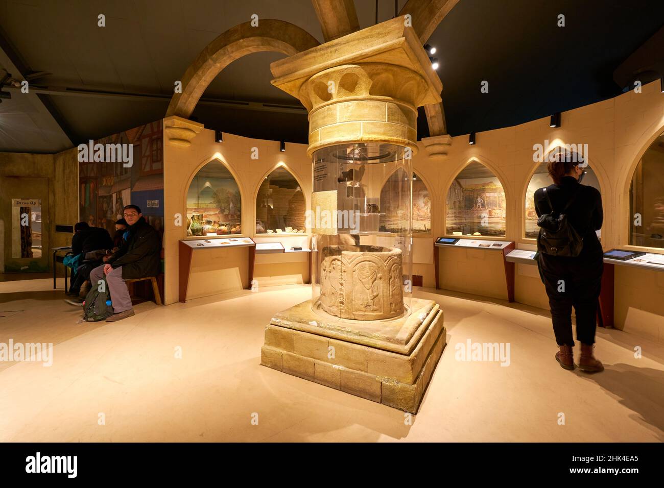 Ancient British history museum interior Stock Photo - Alamy