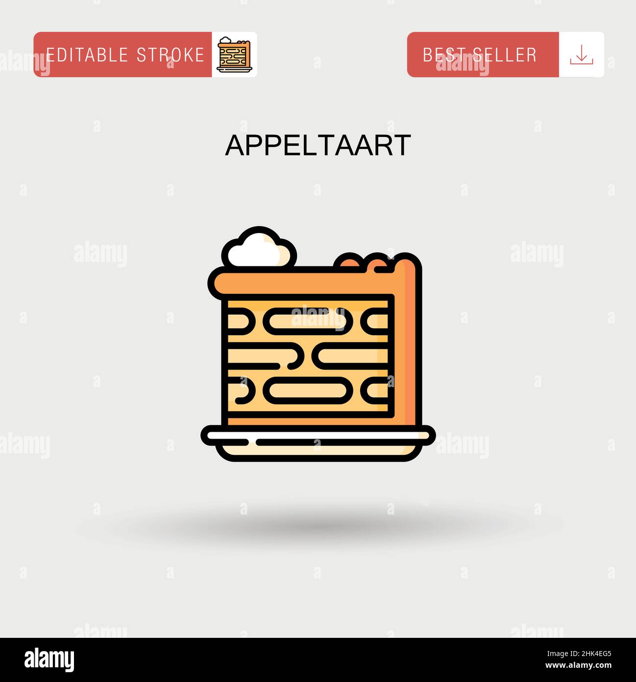 Homemade delicious apple cake Stock Vector Images - Alamy