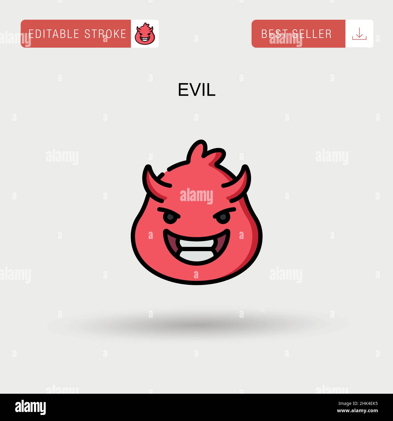 Evil Simple vector icon Stock Vector Image & Art - Alamy