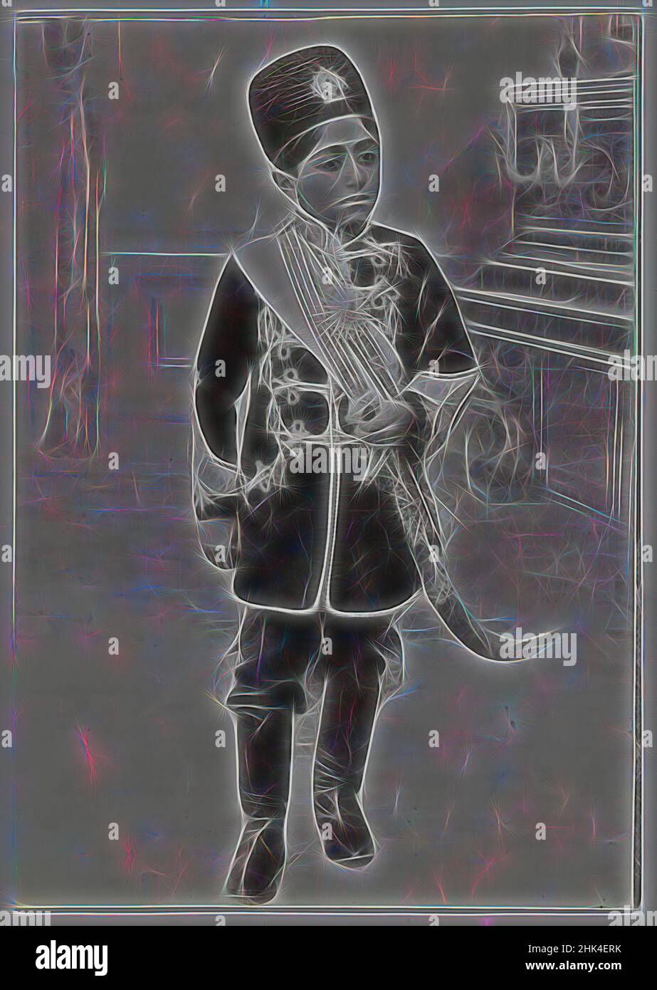 Inspired by Portrait of Malijak Aziz al-Sultan or Ahmad Shah as a Young ...