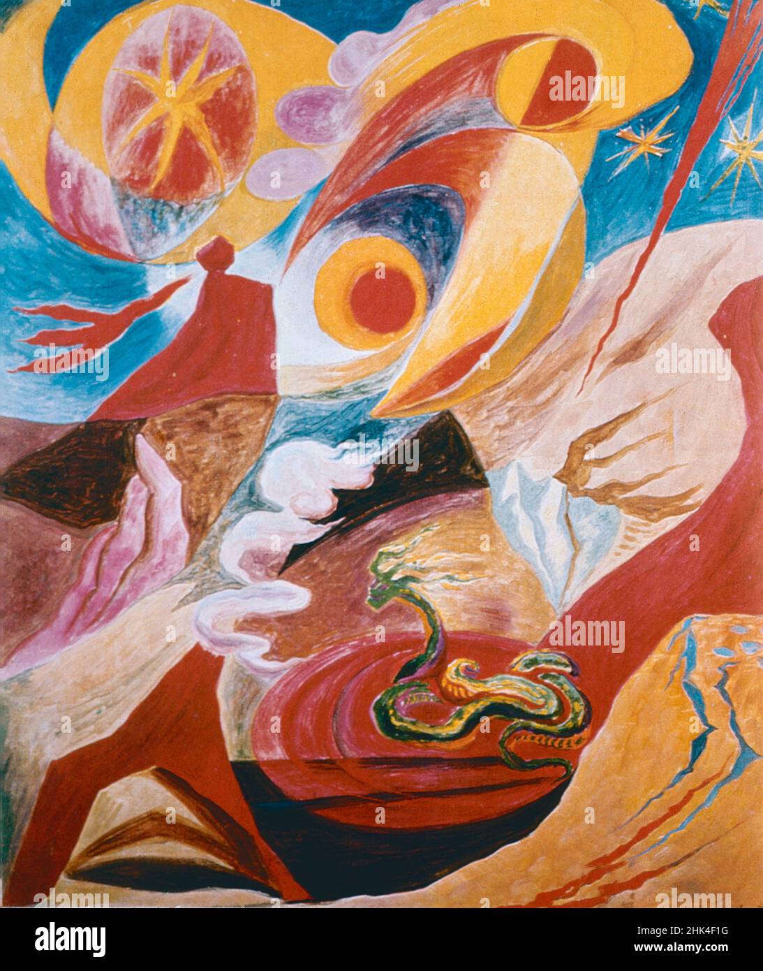 The Landscape of Wonders, painting by French artist André Masson, 1935 ...