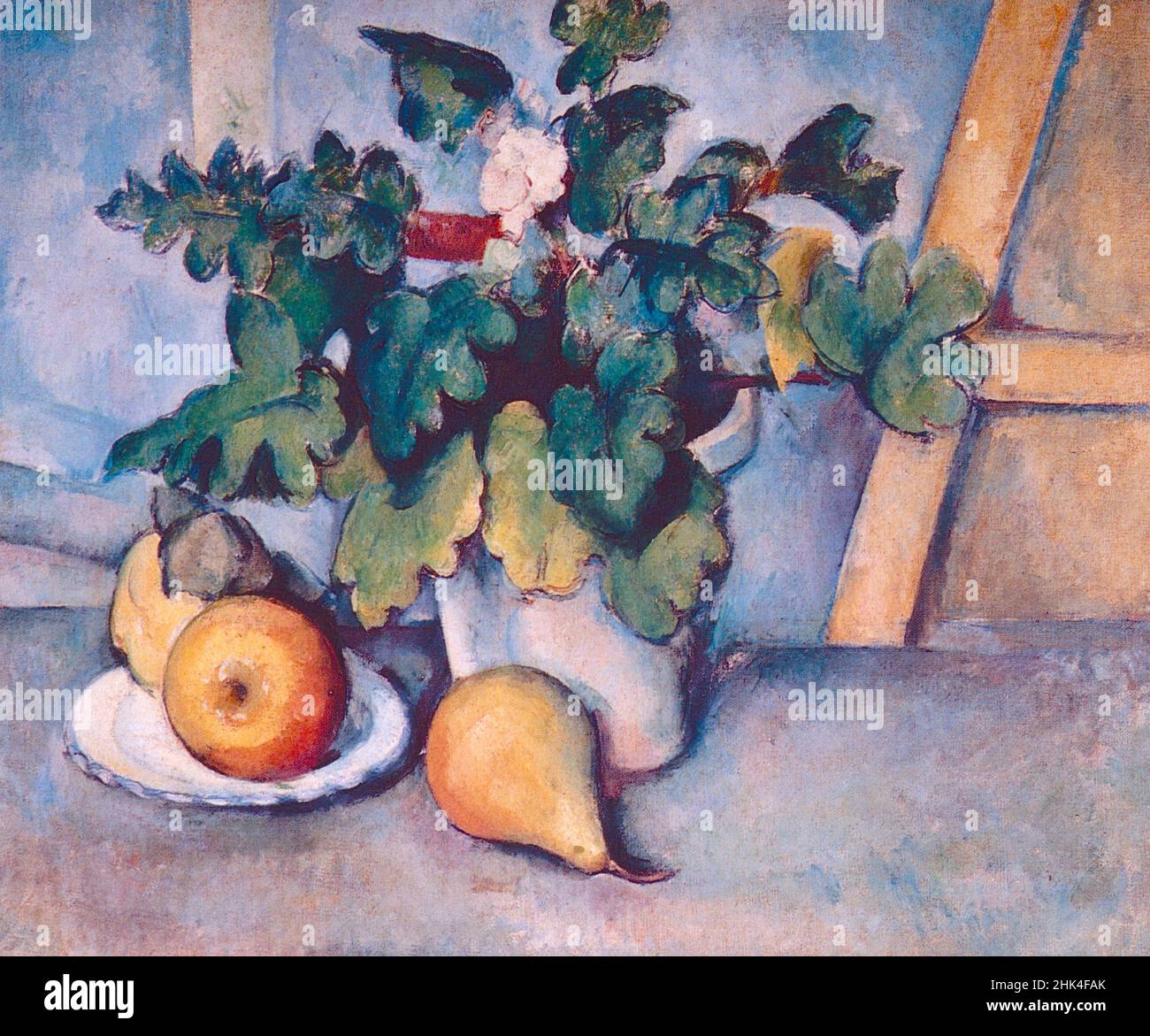 Still Life with Flowers and Pears, painting by French artist Paul ...