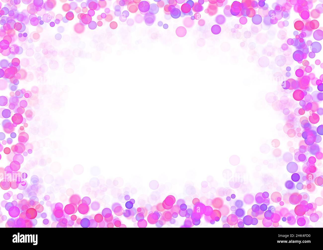 Abstract art background with light purple and lilac circle babble with ...