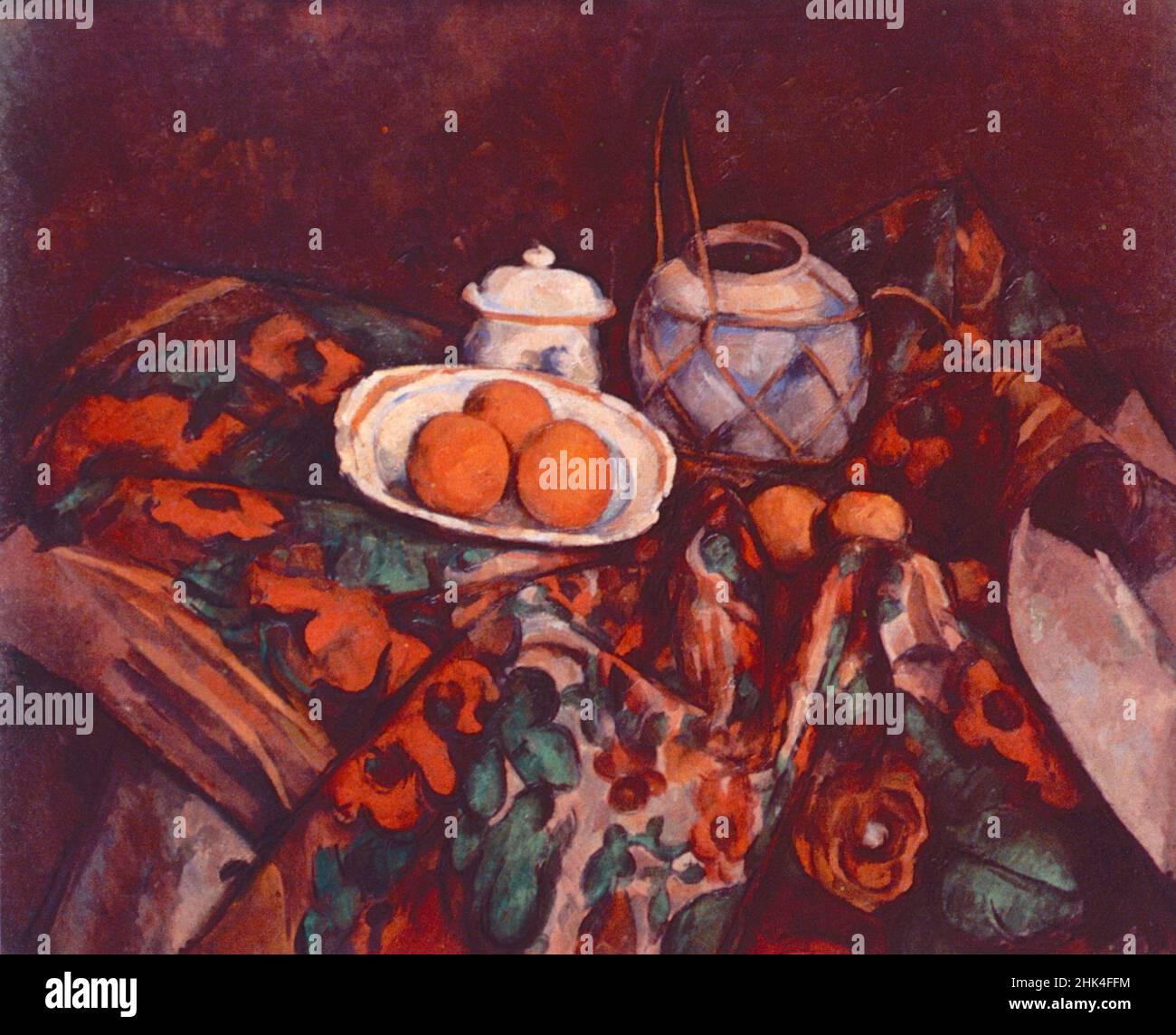 Still Life, painting by French artist Paul Cezanne, 1902 Stock Photo ...