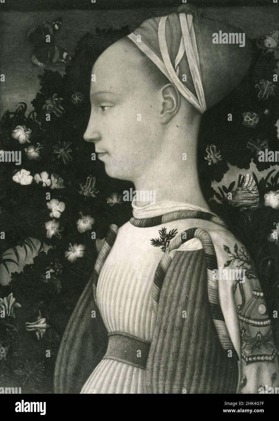 Portrait of a Princess, painting by Italian artist Pisanello, Italy ...