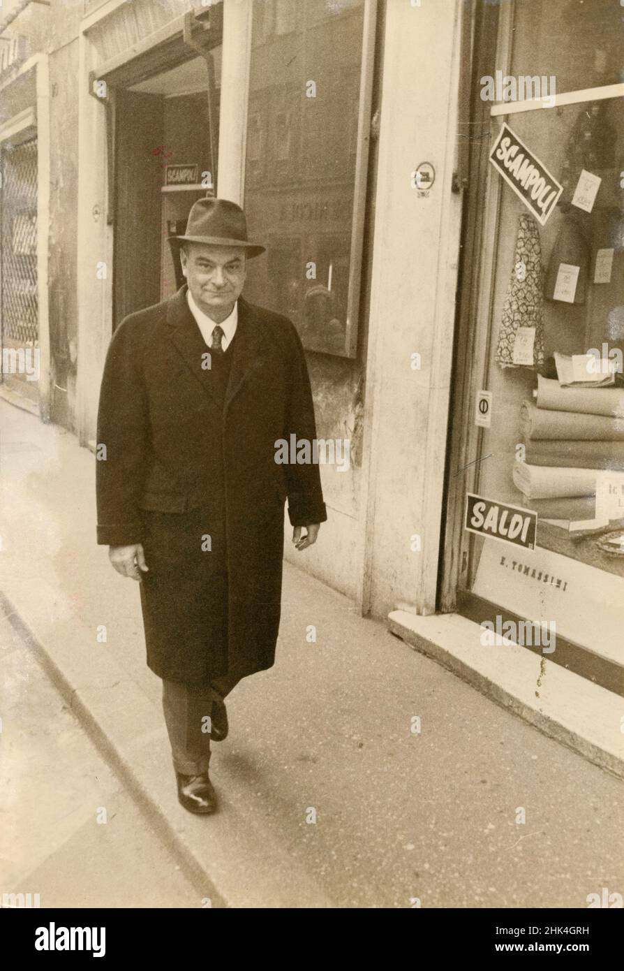Italian banker Michele Sindona, Rome, Italy 1970s Stock Photo - Alamy