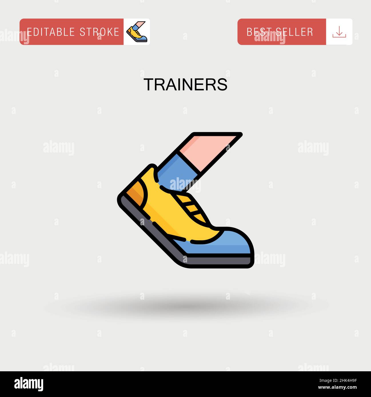 Trainers icon hi-res stock photography and images - Alamy